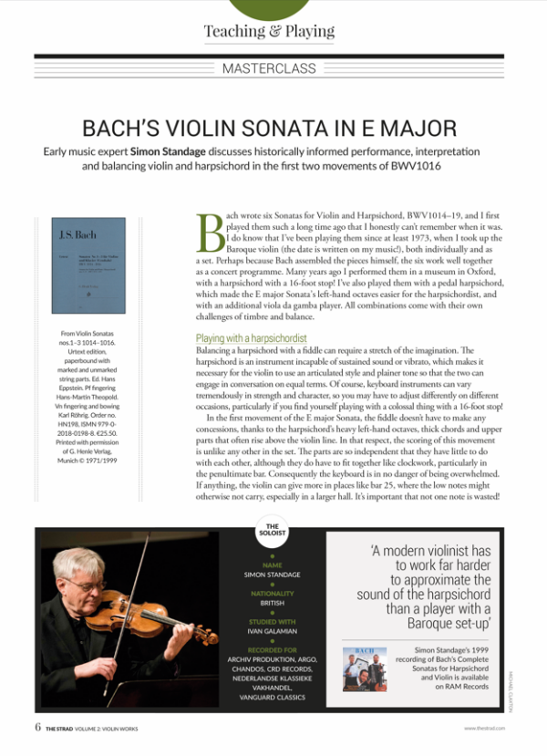 Masterclass Volume 2: Violin Works - The Strad Shop